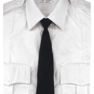 BLACK POLICE ISSUE NECKTIE - CLIP-ON