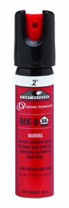 defense technology first defense oc slide lock stream mk-8 .2% solution white band pepper spray (0.68-ounce)