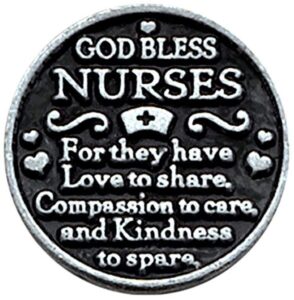 cathedral art (abbey & ca gift nurses pocket token, 1-inch, one size, silver