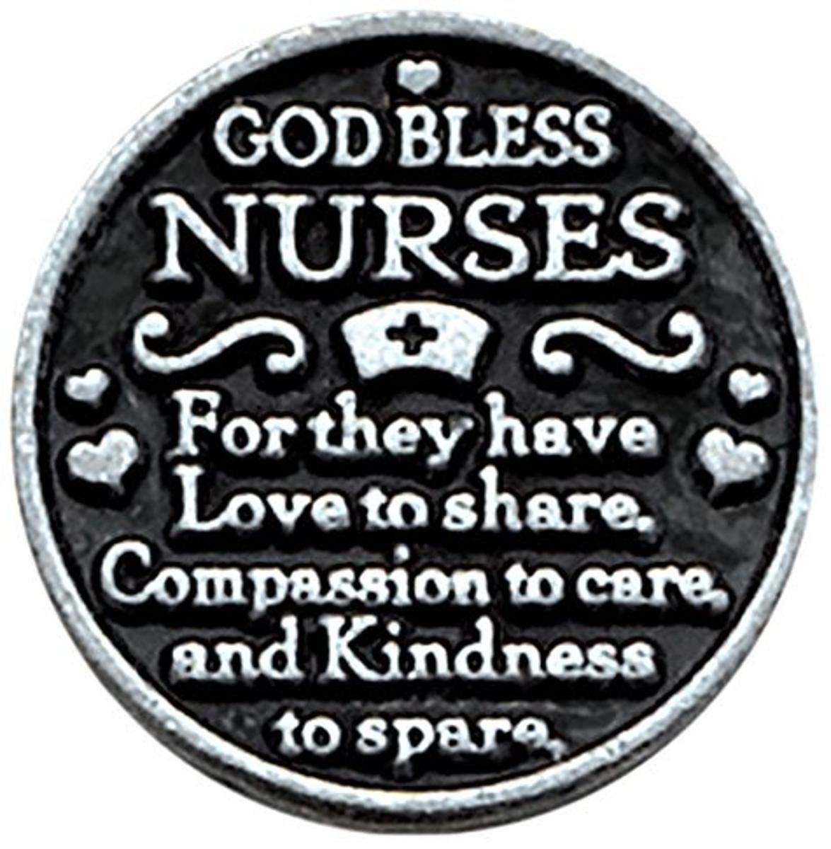 Cathedral Art (Abbey & CA Gift Nurses Pocket Token, 1-Inch, One Size, Silver