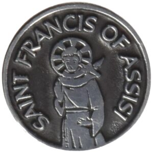 cathedral art (abbey & ca gift saint francis pocket token, 1-inch, silver