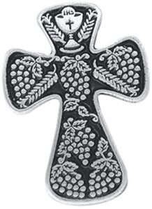 cathedral art (abbey & ca gift first holy communion cross pocket token, 1-inch, 1" length x 1" height x 0.2" width, silver