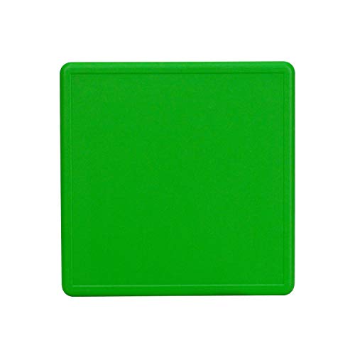 Flash Furniture Wren 24'' Square Green Plastic Height Adjustable Activity Table