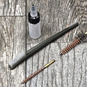 SE 10-Piece Rifle-Gun Cleaning Kit - includes Brass Brushes, Rod Extenders, and Canvas Storage Pouch - GC16M