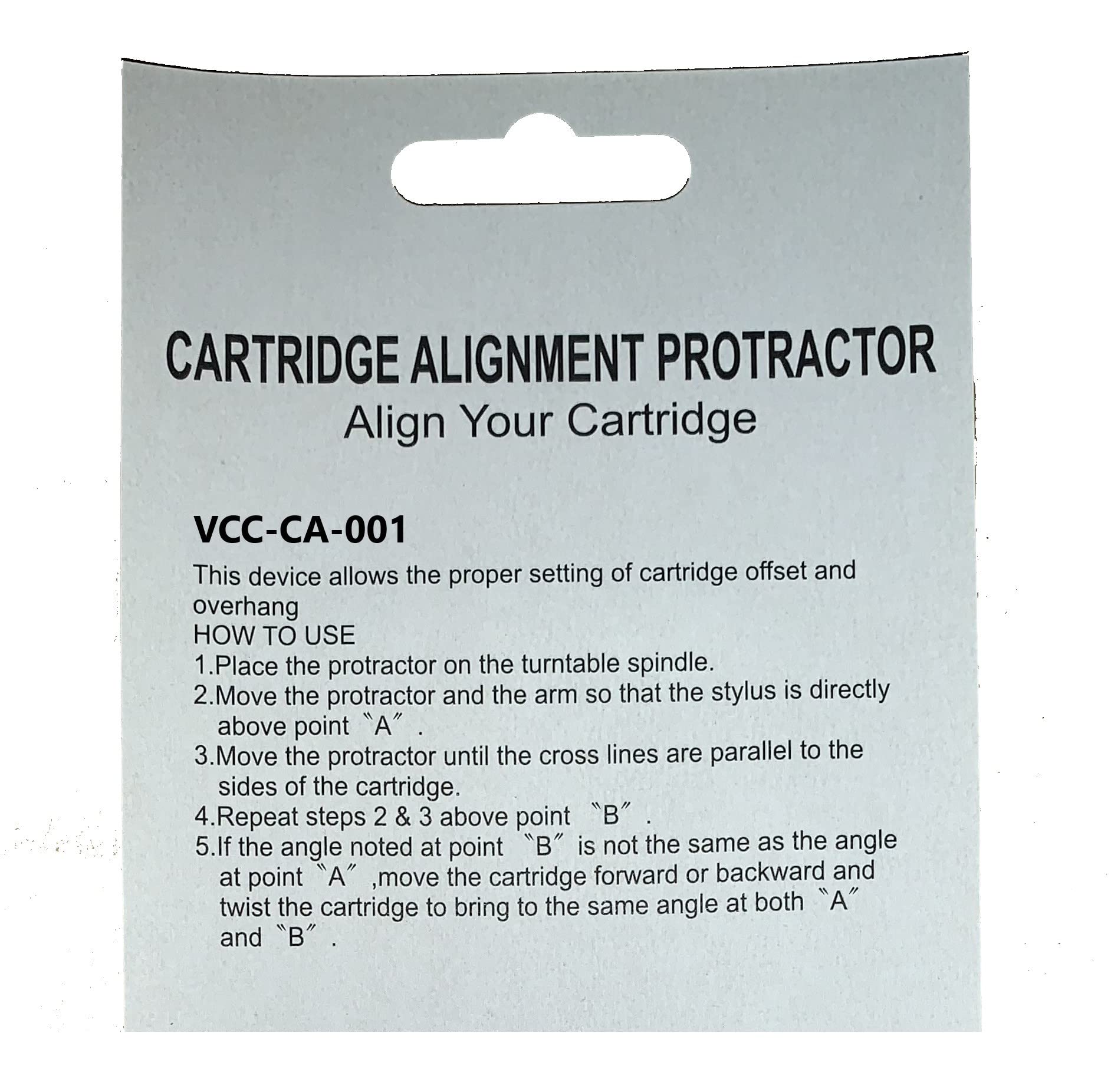 Turntable Phono Cartridge Stylus Alignment Protractor Tool Mirror