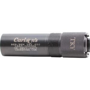 carlson’s choke tubes 12 gauge compatible for beretta benelli mobil [ turkey | 0.650 diameter ] blued steel | extended turkey choke tube | made in usa