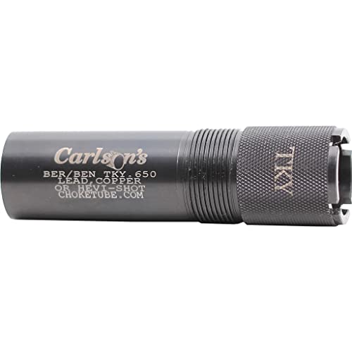 CARLSON’S Choke Tubes 12 Gauge Compatible for Beretta Benelli Mobil [ Turkey | 0.650 Diameter ] Blued Steel | Extended Turkey Choke Tube | Made in USA