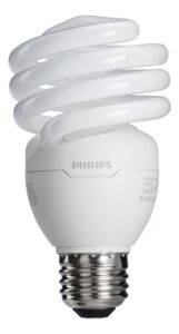 philips led 417097 energy saver compact fluorescent t2 twister (a21 replacement) household light bulb: 2700-kelvin, 23-watt (100-watt equivalent), e26 medium screw base, soft white, 4-pack