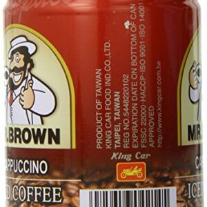 Mr. Brown Iced Coffee, Cappuccino, 8.12 Fl Oz (Pack of 24)