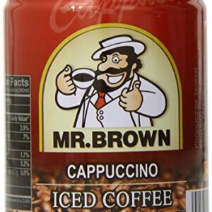 Mr. Brown Iced Coffee, Cappuccino, 8.12 Fl Oz (Pack of 24)