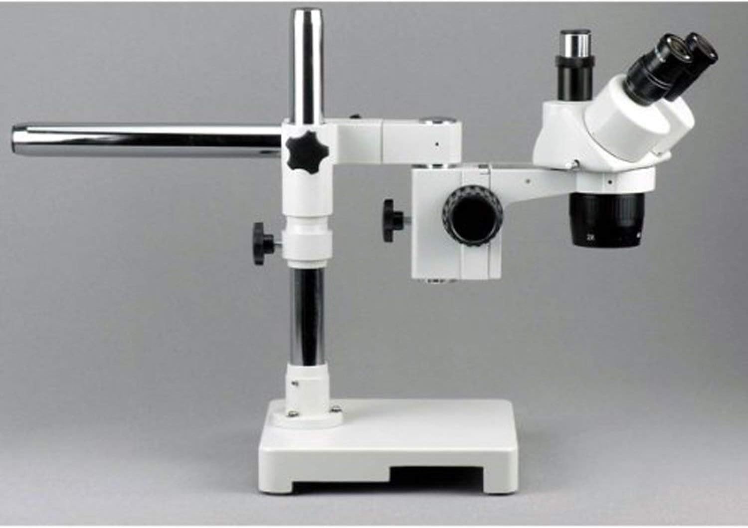 AmScope SW24TX Trinocular Stereo Microscope Head, WH10x Eyepieces, 10X/20X/40X Magnification, 2X/4X Objective, Includes 0.5x Barlow Lens