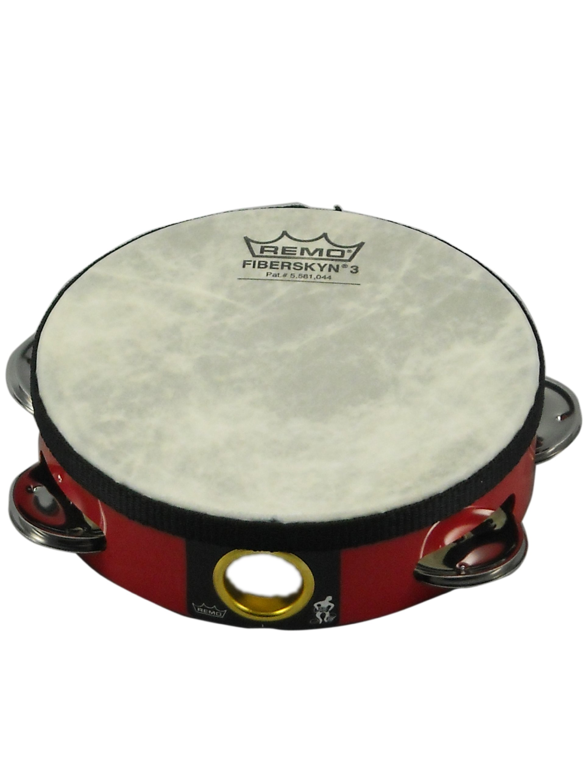 Remo Fiberskyn Tambourine - Quadura Deep Red, 6"