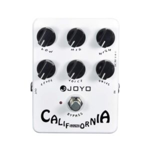 joyo jf-15 california sound effects pedal with modern ultra-high gain amp simulator and unique voice control