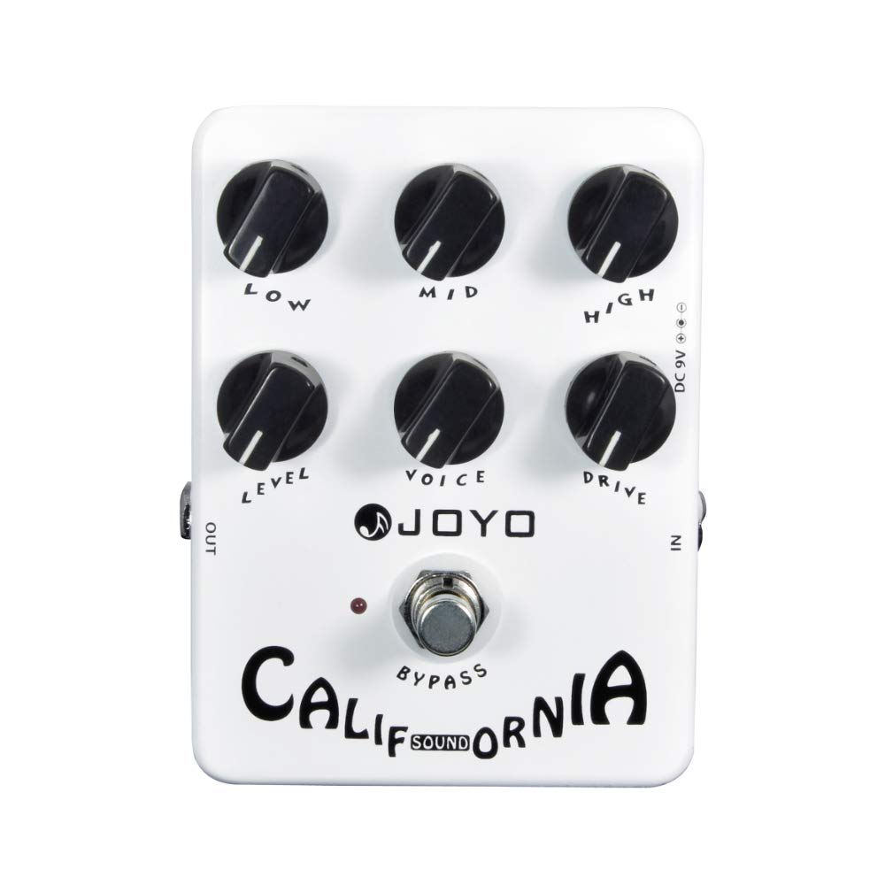 Joyo JF-15 California Sound Effects Pedal with Modern Ultra-High Gain Amp Simulator and Unique Voice Control