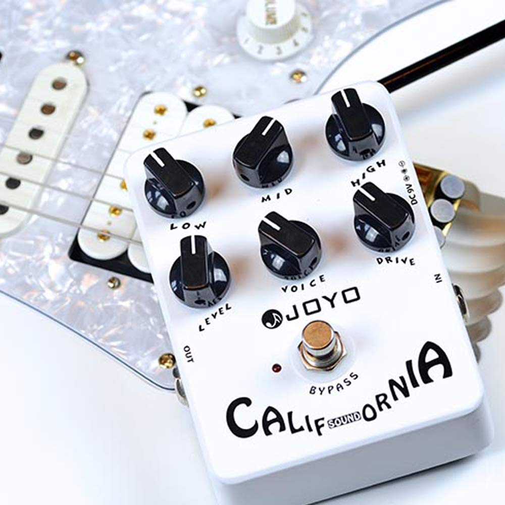 Joyo JF-15 California Sound Effects Pedal with Modern Ultra-High Gain Amp Simulator and Unique Voice Control