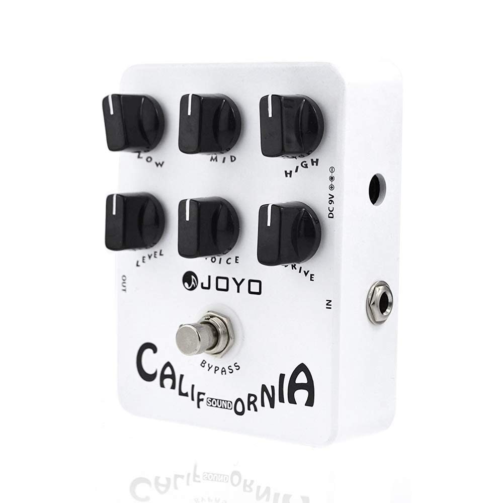 Joyo JF-15 California Sound Effects Pedal with Modern Ultra-High Gain Amp Simulator and Unique Voice Control