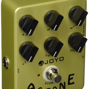 JOYO JF-13 AC Tone Vintage Tube Amplifier Effects Pedal Analog Circuit British Rock Distortion Sound for Electric Guitar Effect - Bypass