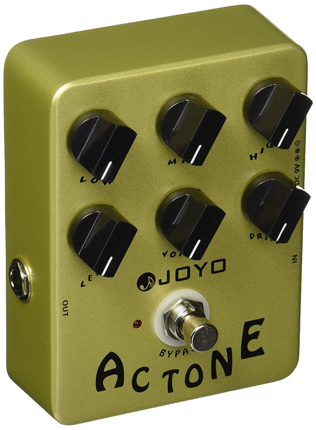 JOYO JF-13 AC Tone Vintage Tube Amplifier Effects Pedal Analog Circuit British Rock Distortion Sound for Electric Guitar Effect - Bypass