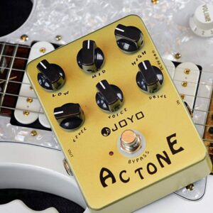 JOYO JF-13 AC Tone Vintage Tube Amplifier Effects Pedal Analog Circuit British Rock Distortion Sound for Electric Guitar Effect - Bypass