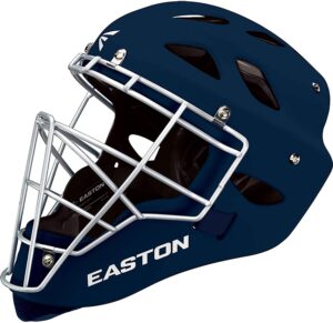 easton rival catcher's helmet, navy, large