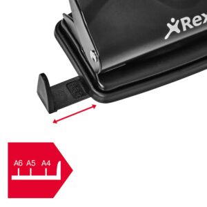 Rexel 2100759 Value 2 Hole 10 Sheet Metal Punch - Black