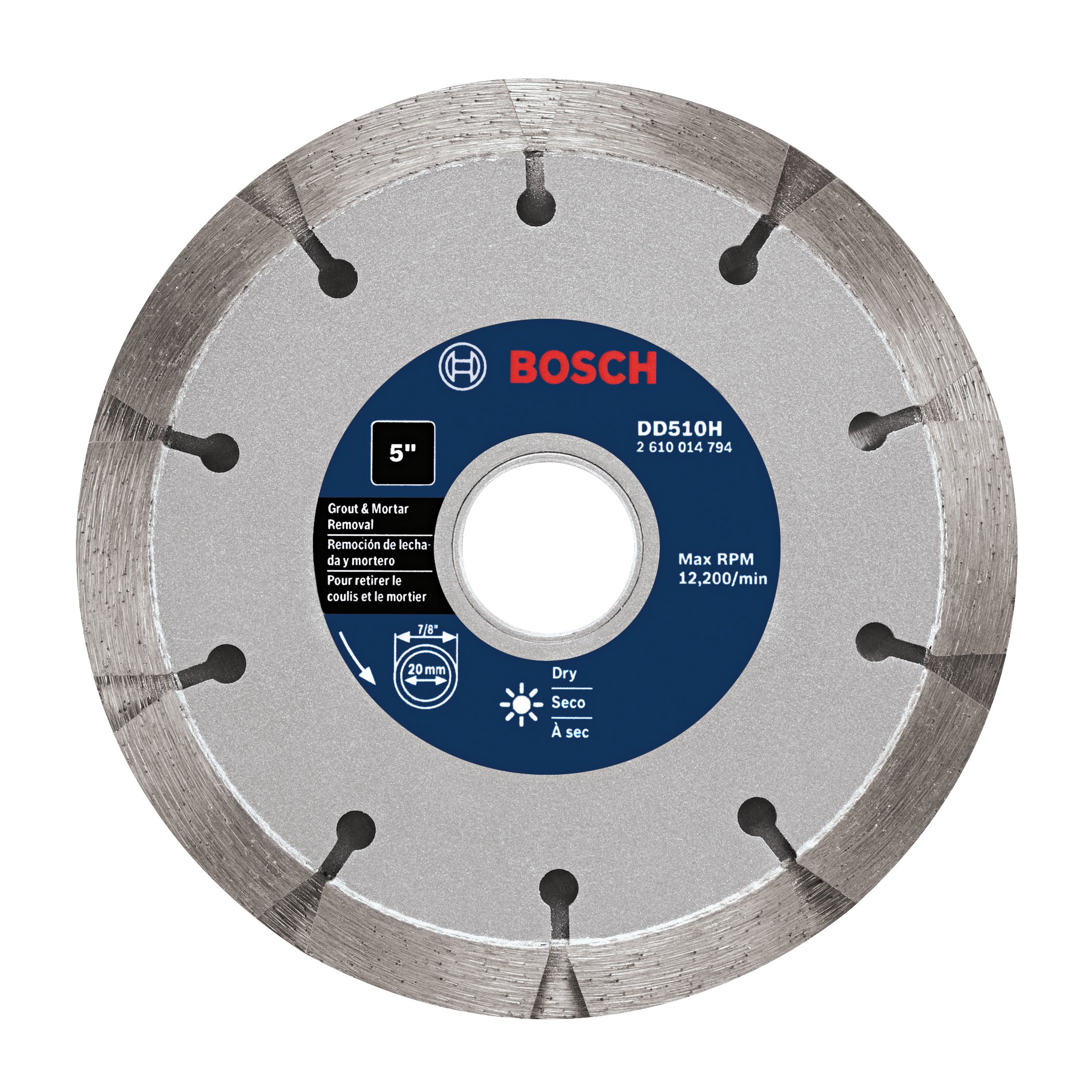 BOSCH DD510H 5-Inch Premium Sandwich Tuckpointing Diamond Blade,Grey