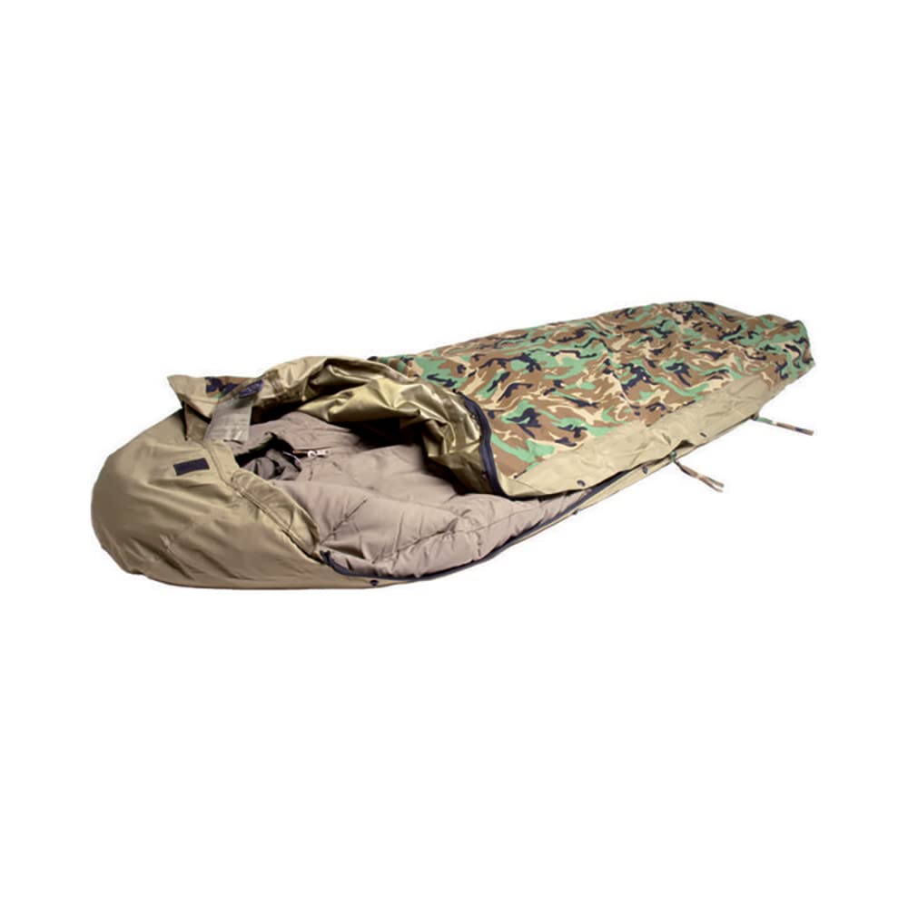 MIL-TEC Trilam Sleeping Bag Cover, Woodland Camo, 89 x 34, 14115020