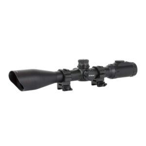 utg 4-16x44 30mm scope, ao, 36-color mil-dot, w/ rings , black