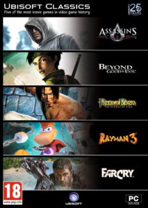 ubisoft classics: assassin's creed, beyond good & evil, prince of persia the sands of time, rayman 3, and far cry computer game