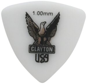 clayton acetal rounded triangle picks 12-pack 1.00mm