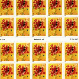 USPS Love Bouquet 20 x 37 Cent US Postage Stamps Scot #3898