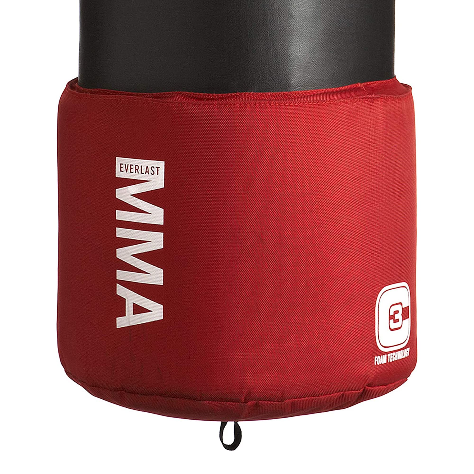 Everlast Omnistrike MMA 80 Pound Gym Boxing Punching Heavy Bag with Heavy Duty Nylon Straps and Double End Loop, Black