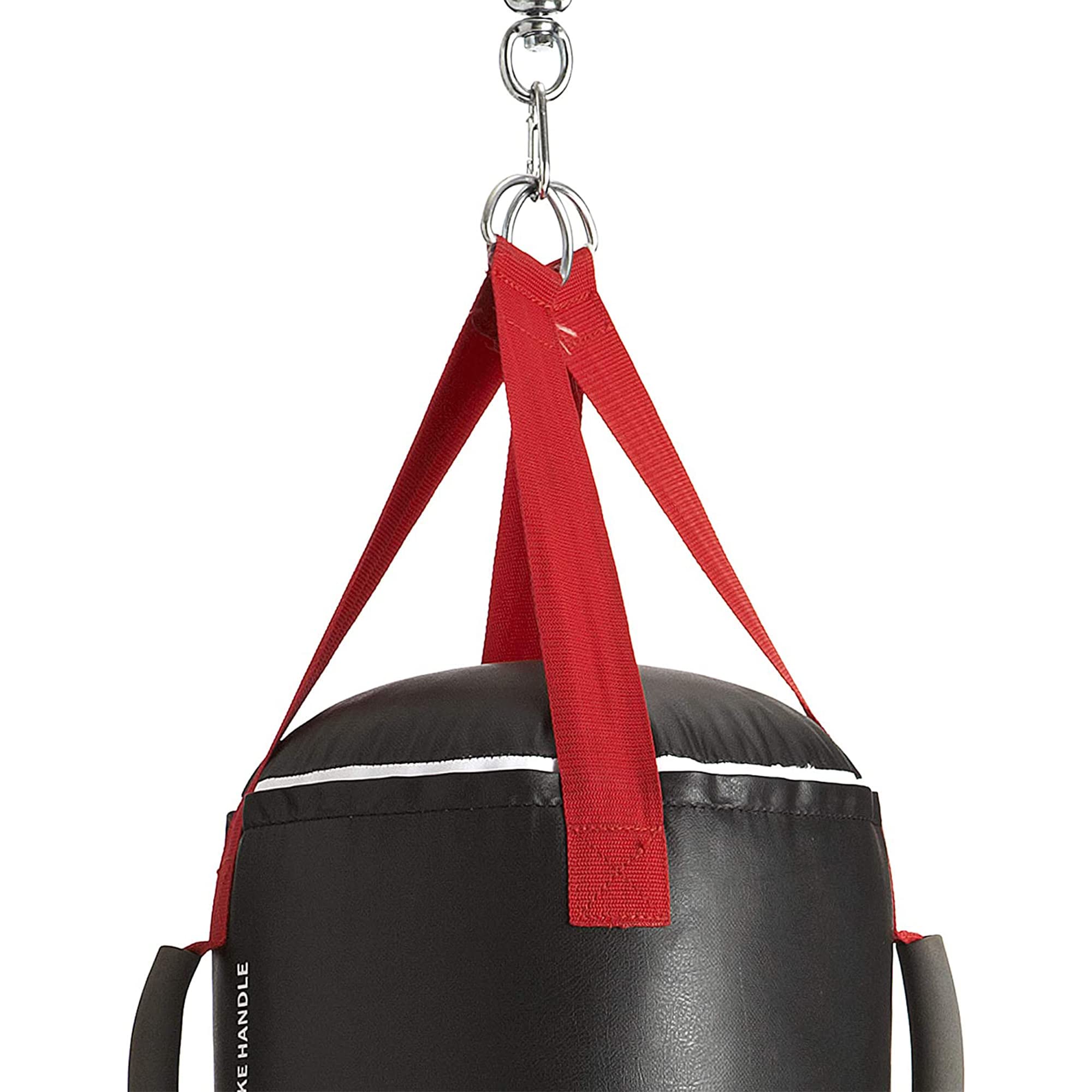 Everlast Omnistrike MMA 80 Pound Gym Boxing Punching Heavy Bag with Heavy Duty Nylon Straps and Double End Loop, Black