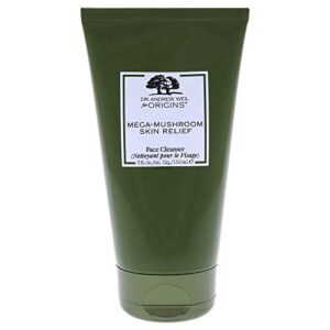 Origins Mega-Mushroom Skin Relief Face Cleanser 5 oz, 5 Fl Oz (Pack of 1) (175278)