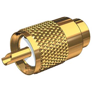 shakespeare gold plated pl-259 connector