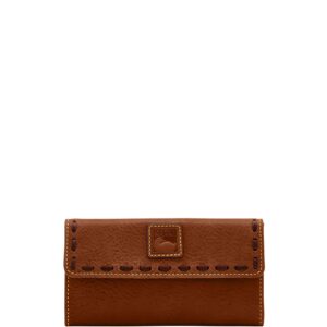 dooney & bourke handbag, florentine continental clutch - chestnut