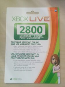 microsoft xbox 360 live points retail