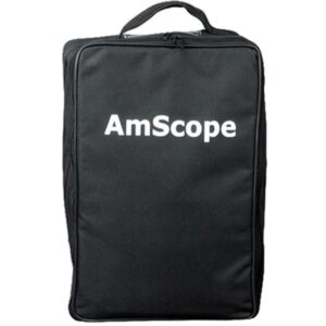 amscope cb-b490 vinyl carrying bag for microscopes