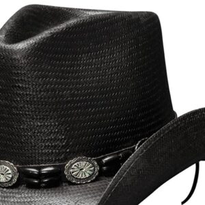 Bullhide Black Hills Western Hat Shantung Panama Black Large