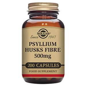 Solgar - Psyllium Husks Fiber 500 mg, 200 Vegetable Capsules