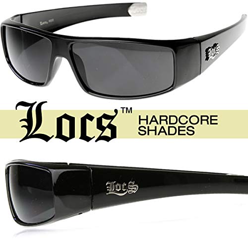 Locs - Flat Top Wrap OG Gangsta Hardcore Locs Sunglasses (Black)