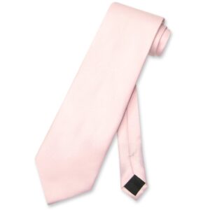 vesuvio napoli necktie solid pink color men's neck tie