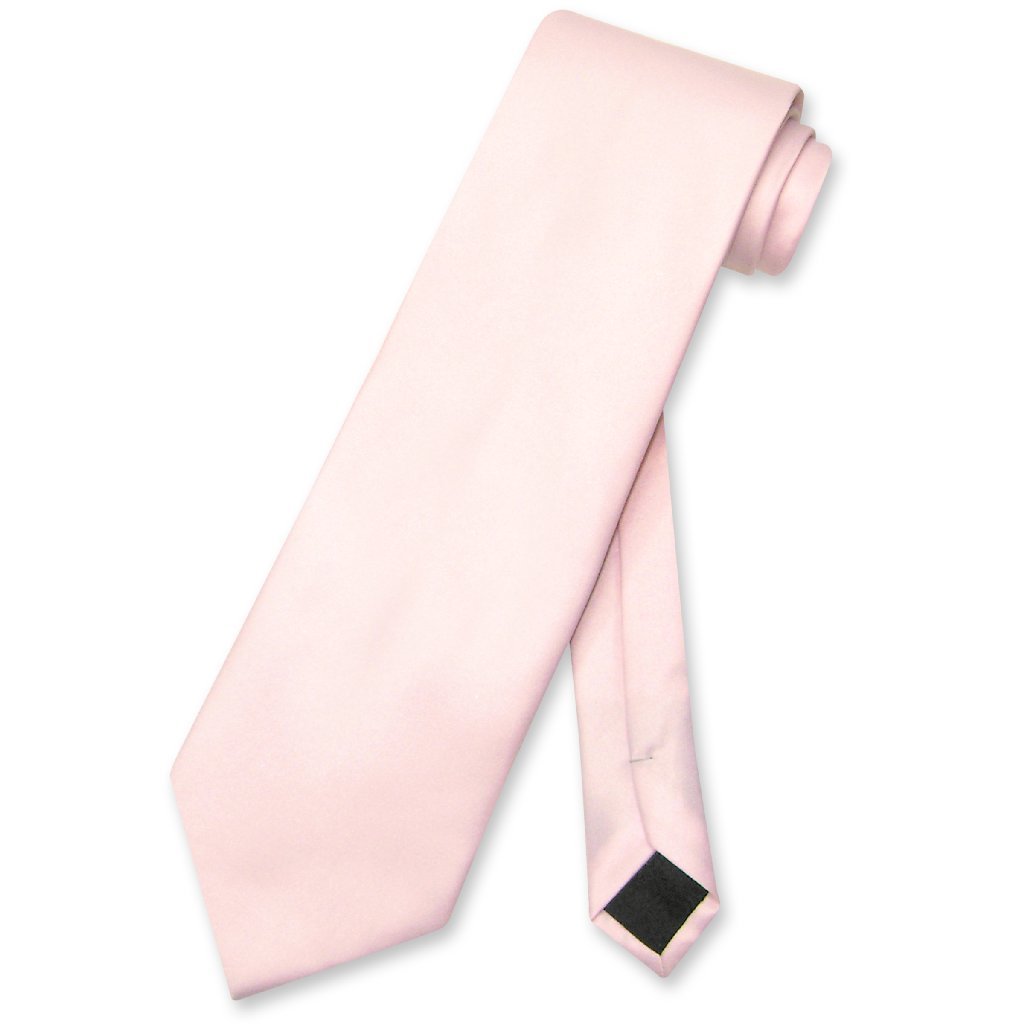 Vesuvio Napoli NeckTie Solid PINK Color Men's Neck Tie