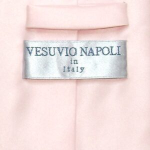 Vesuvio Napoli NeckTie Solid PINK Color Men's Neck Tie