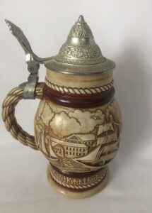 handcrafted avon tall ships stein brigantine bark staysail schooner 1977