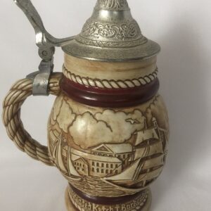 Handcrafted Avon Tall Ships Stein Brigantine Bark Staysail Schooner 1977