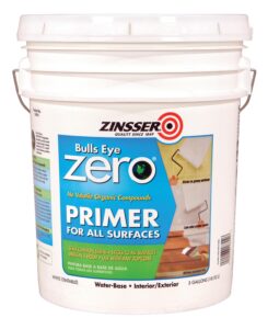 zinsser 249021 bulls eye zero primer, 5 gallon, white