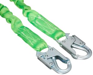 shock-absorbing lanyard, 1 leg, polyester