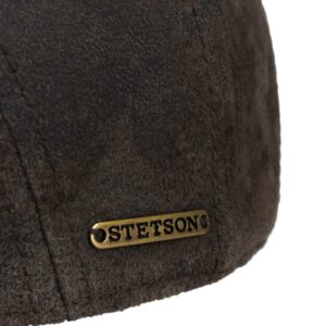 Stetson Madison Leather Flat Cap Men brown 7 1/4-7 3/8