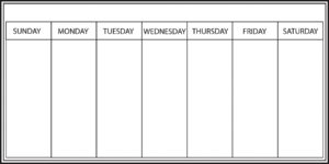 wallpops wpe98895 whiteboard weekly calendar, white & off-white